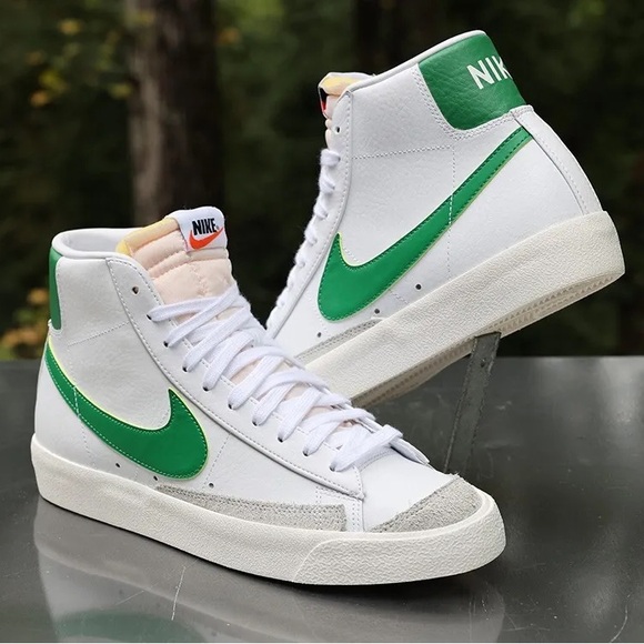 Nike | Shoes | Nike Blazer Mid77 Vintage White Pine Green Mens 65 ...